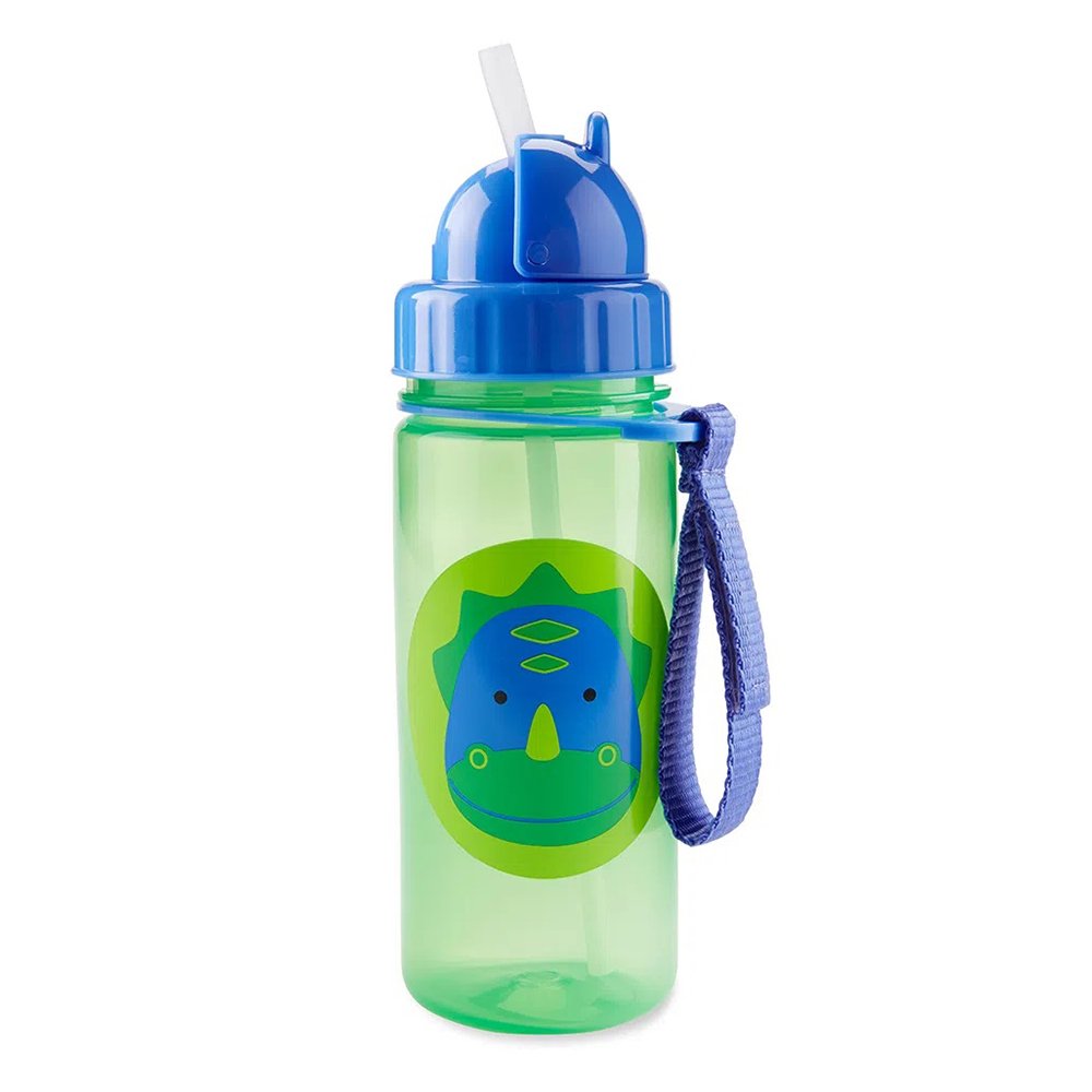 Garrafinha Flip Skip Hop Zoo 385ml (12M+) Dino