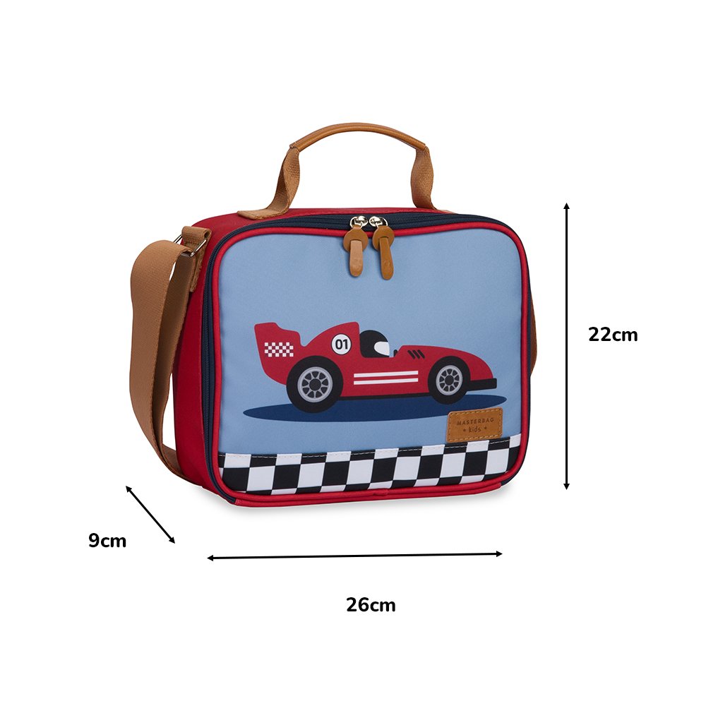 Lancheira Térmica Infantil Masterbag Kids Carros Vermelho